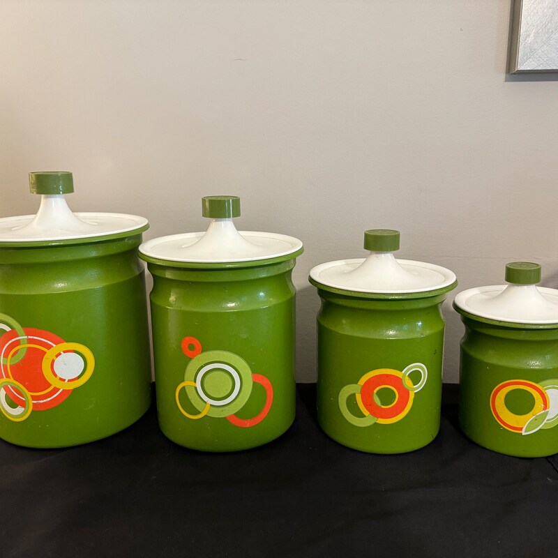 Retro Canister Set - Etsy