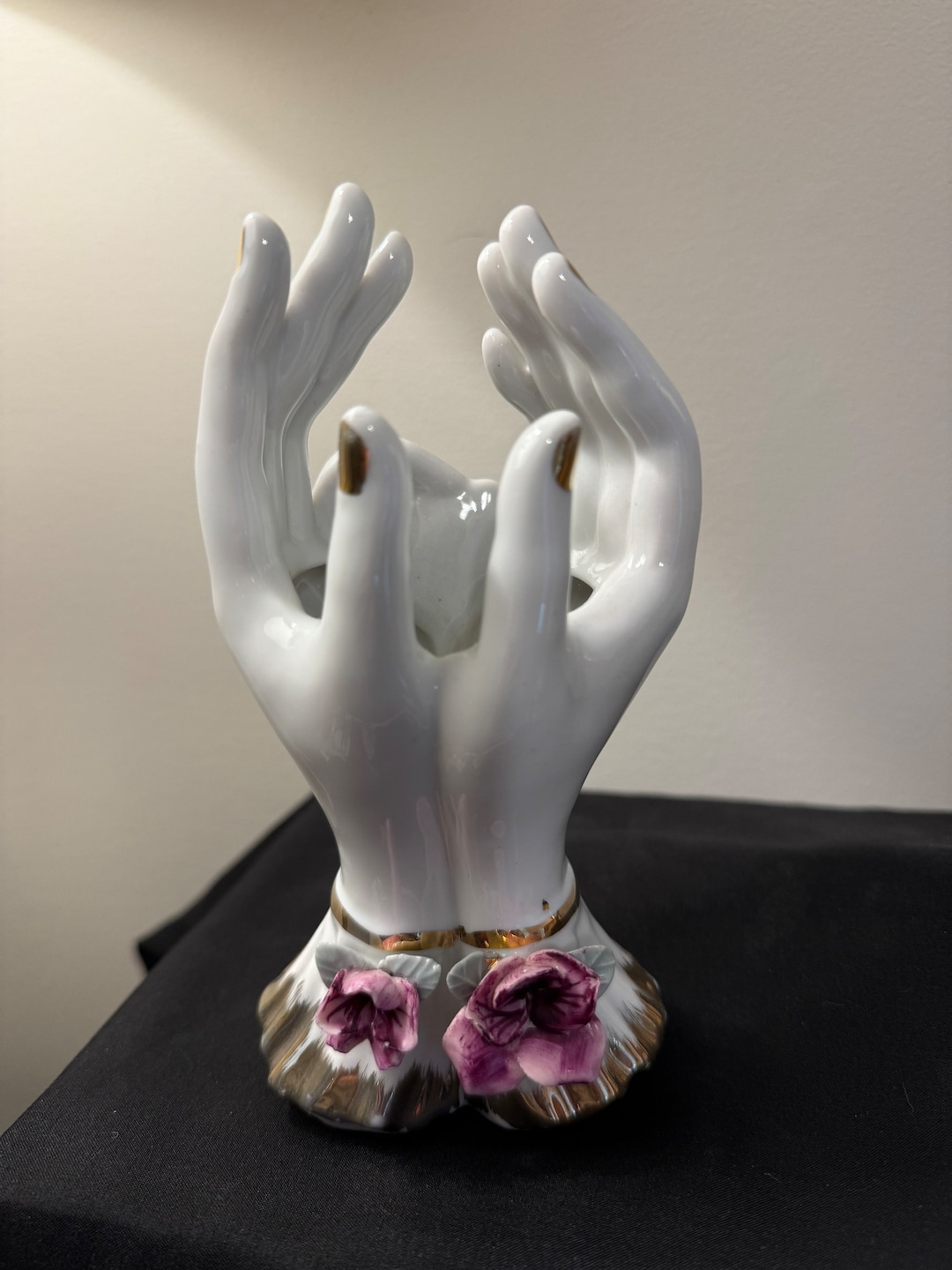 Vintage Lefton Graceful Hands Vase Hand Painted With Gold Detail - Etsy