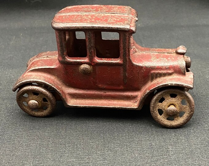 Toy Cast Iron Red Model T Ford Coupe by Hubley - Etsy