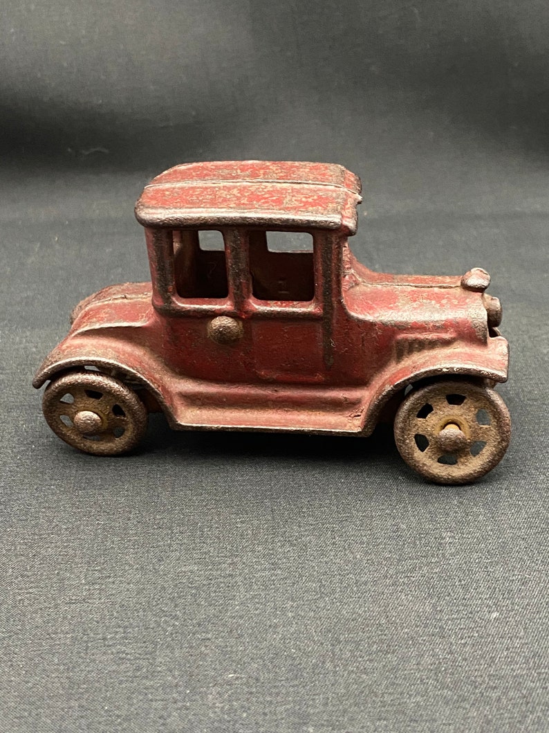 Toy Cast Iron Red Model T Ford Coupe by Hubly. | Etsy