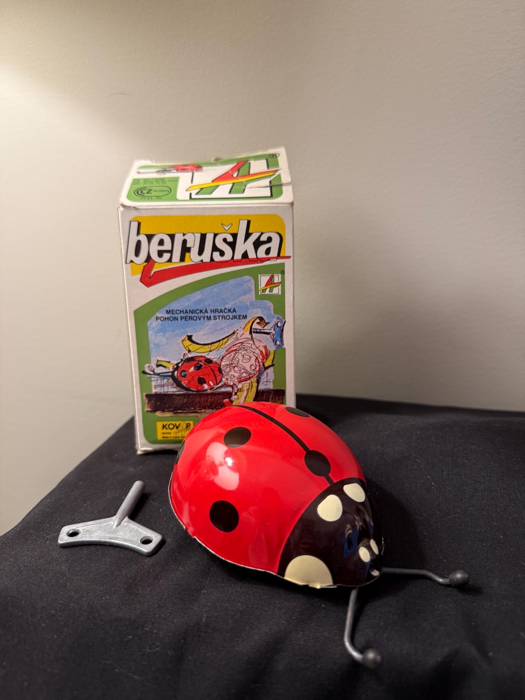 Vintage Buruska Wind up Tin Ladybug Toy in Box - Etsy