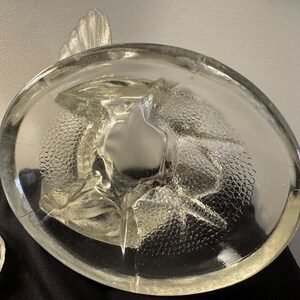 Vintage Clear Pressed Glass Turkey Covered Dish - Etsy