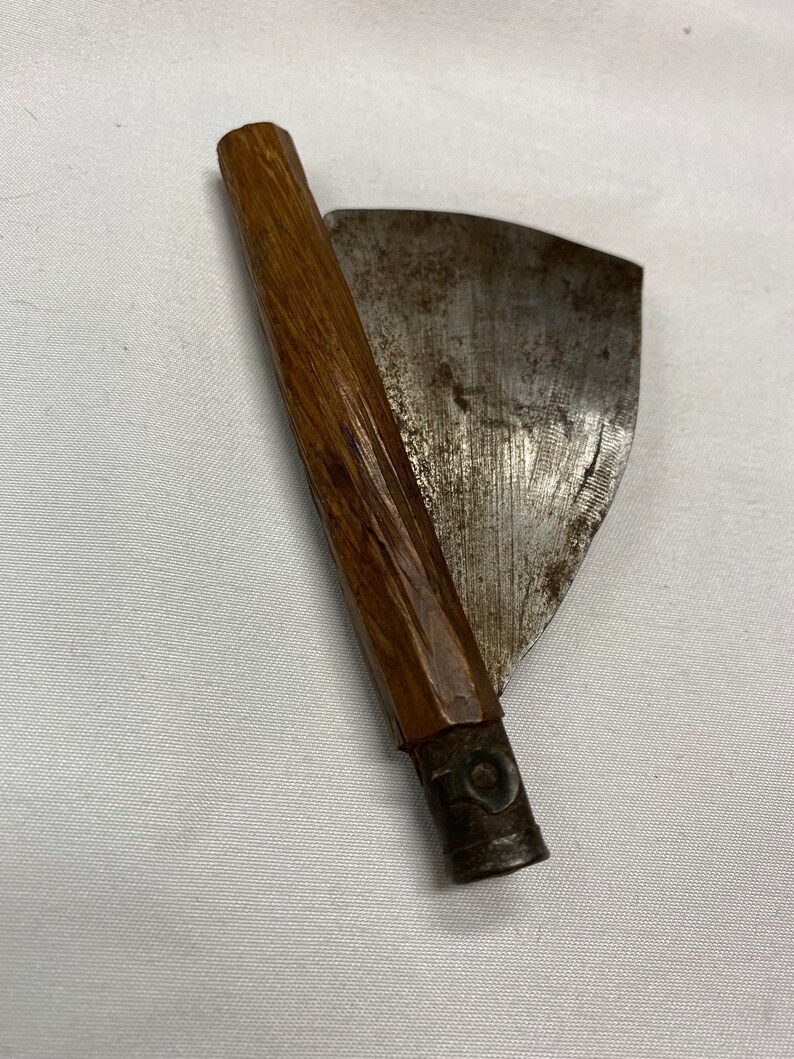 Antique Primitive Wood and Metal Straight Razor. - Etsy