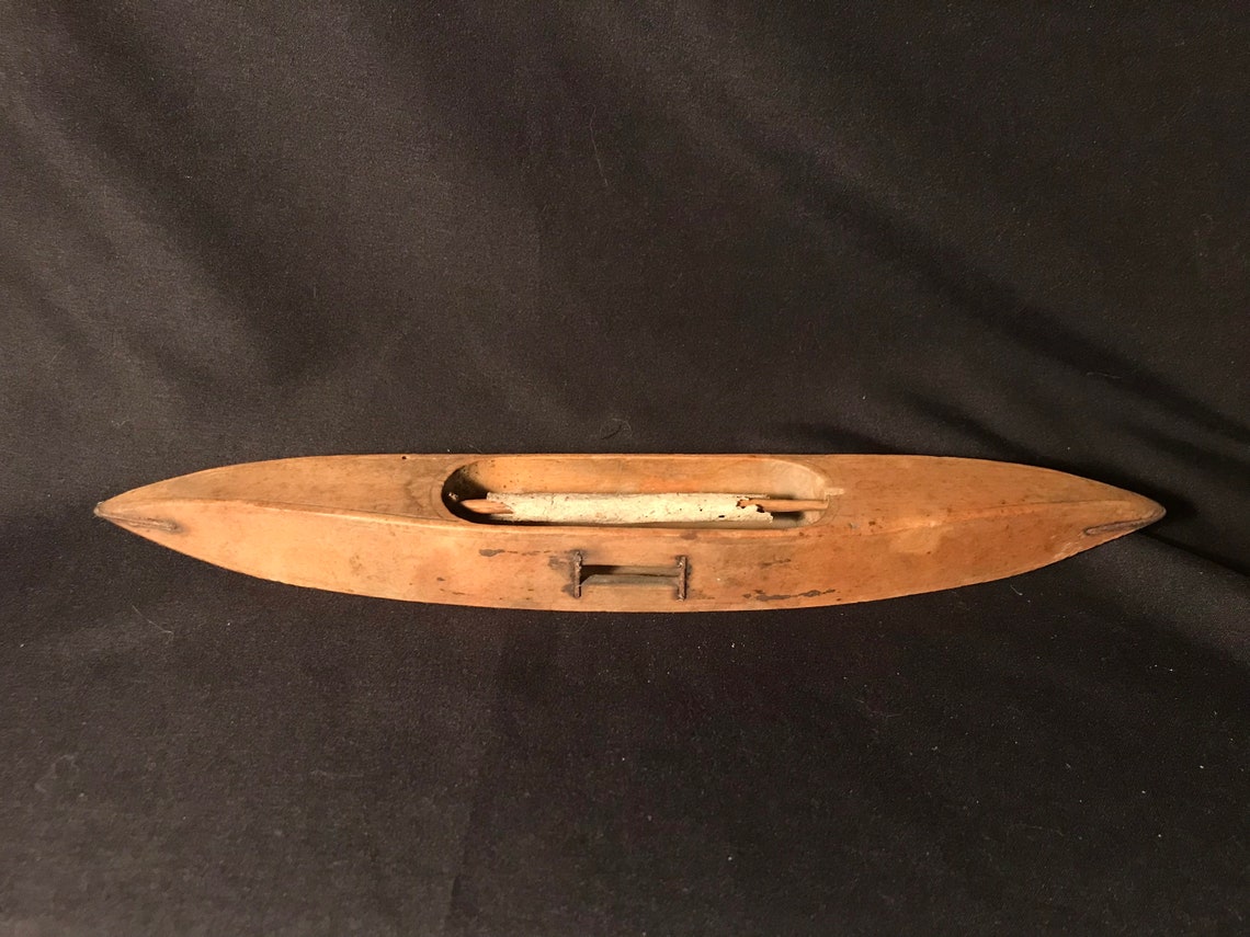 Antique loom boat shuttle weaving loom. | Etsy