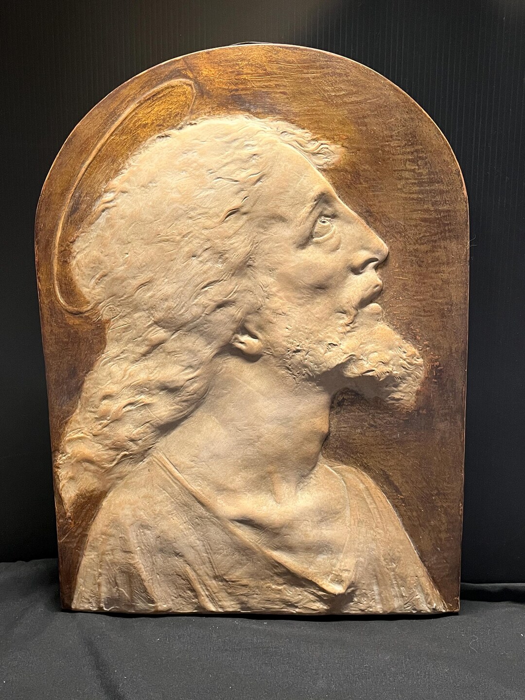 Vintage Religious Large Jesus Wall Plaque Sculpture. - Etsy