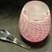Beautiful Pink and White Fish Scale Design Art Glass Perfume - Etsy