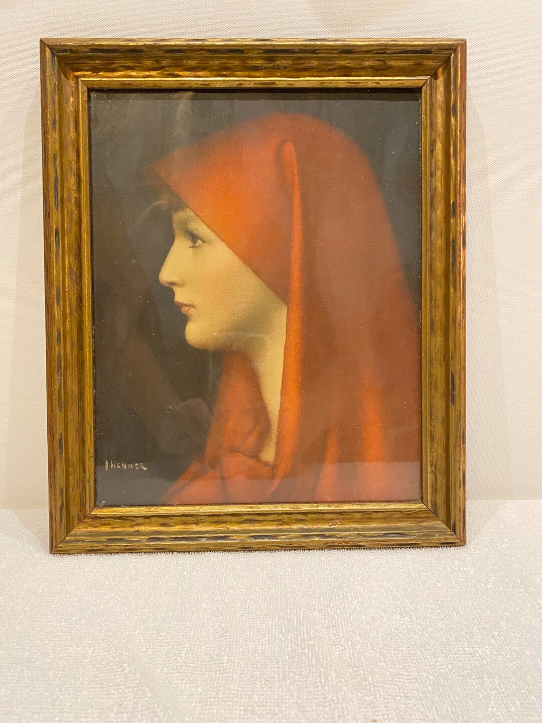 Antique Print St Fabiola the Image in Red by Jean Jacques - Etsy