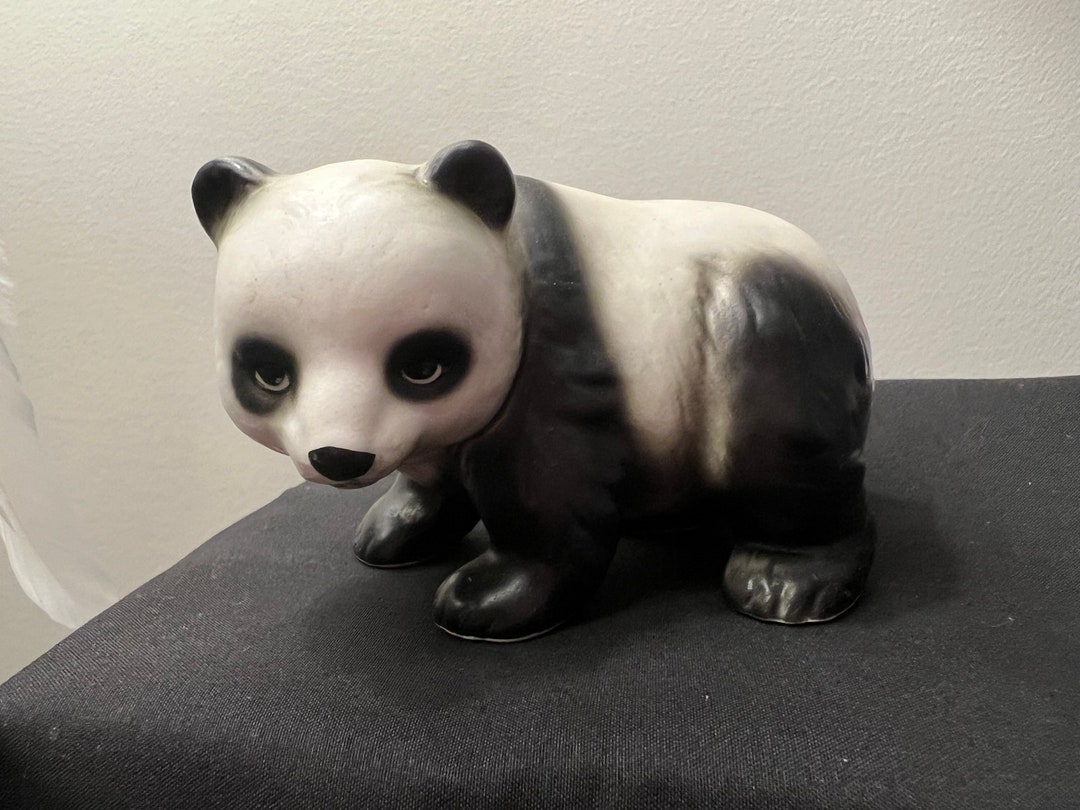 Vintage Lefton Porcelain Panda Bear Figurine - Etsy