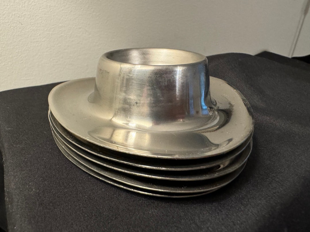 Vintage MCM Stacking Stainless Steel Egg Cups Set of 5 - Etsy