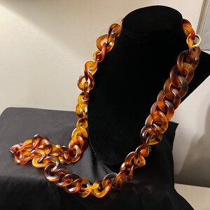 Vintage Mid Century Modern Oversized Lucite Brown Resin Faux ...