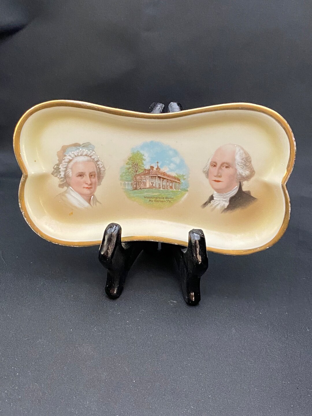 George and Martha Antique Trinket Tray Made in Germany. - Etsy