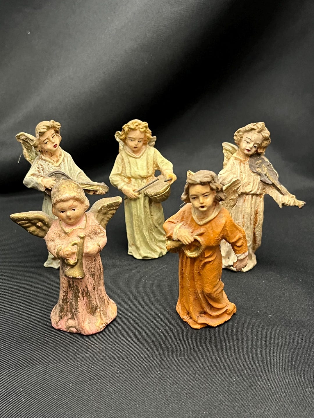 Five Vintage Paper Mâché Musical Angels. - Etsy