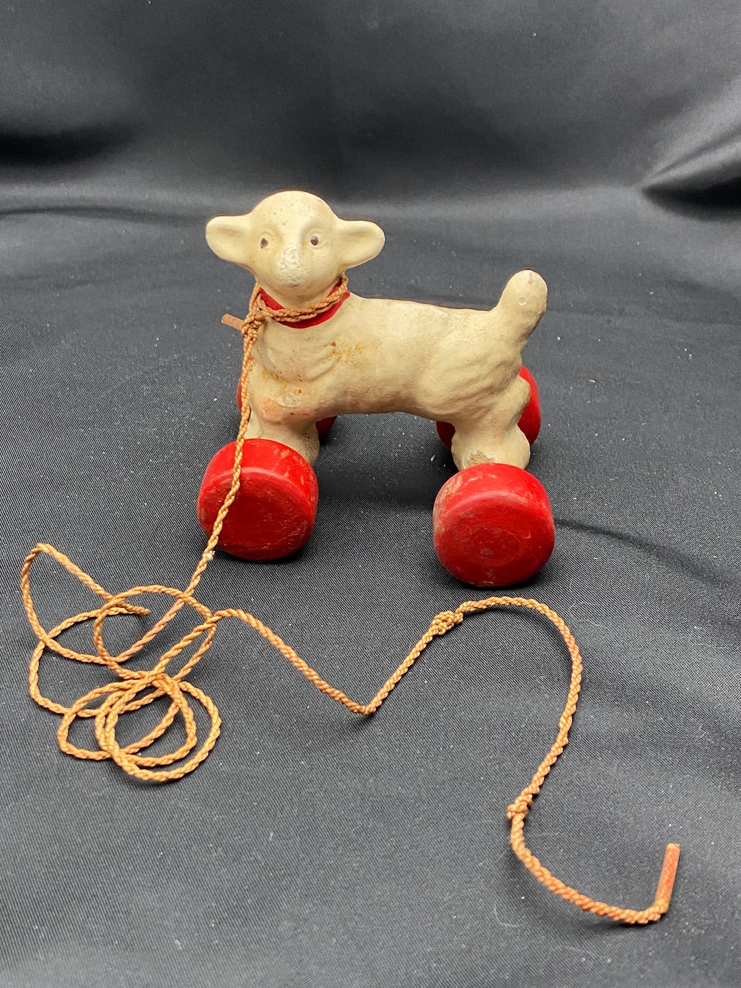 Antique Sheep, Lamb, Wooden and Composition Child’s Pull Toy. - Etsy