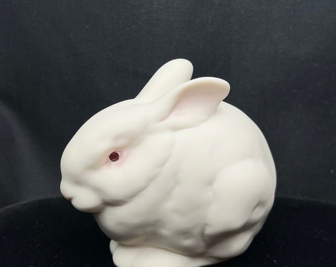 Vintage Cybis Porcelain Figurine Mr.snowball Bunny Florida White Rabbit ...