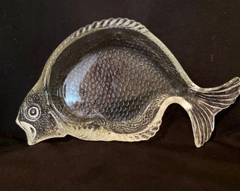 Glass Fish Dish - Etsy