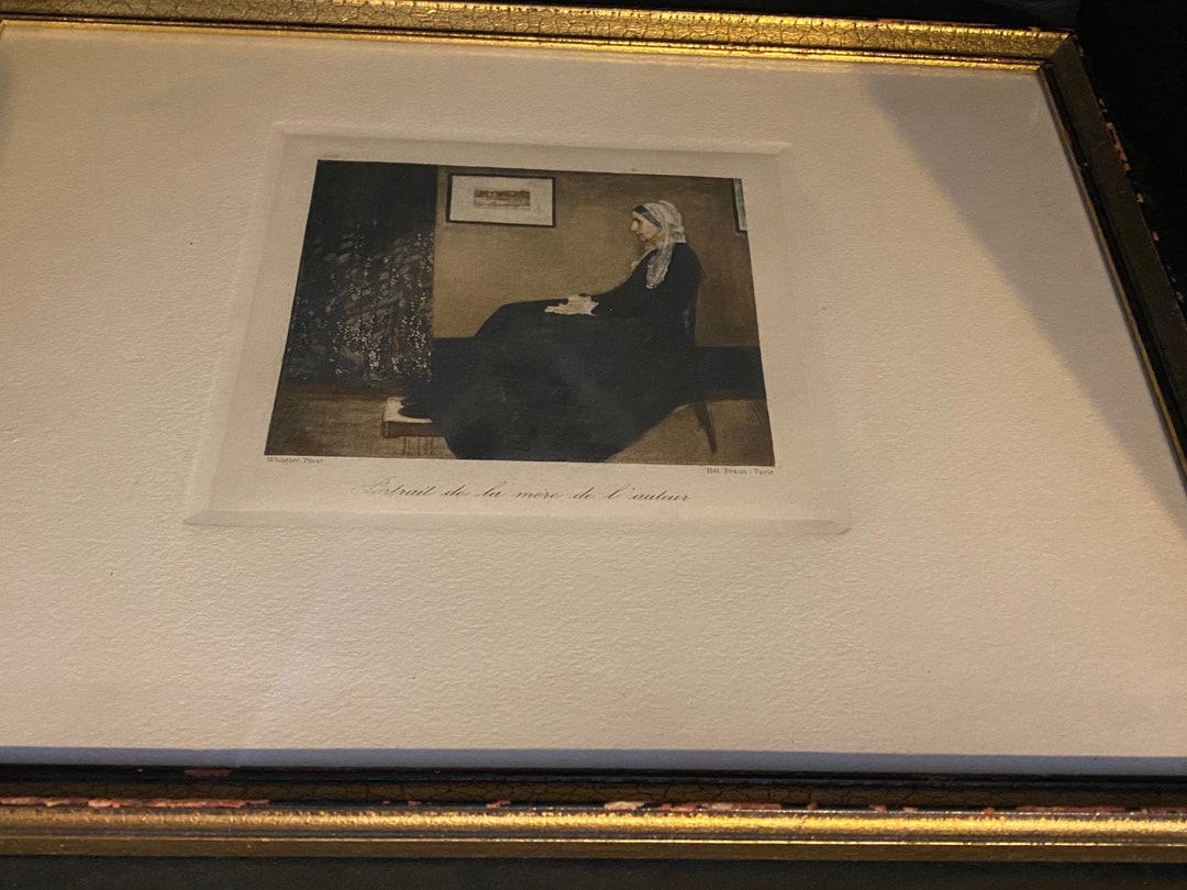 Original Vintage Whistler‘s Mother Lithograph, Print. - Etsy