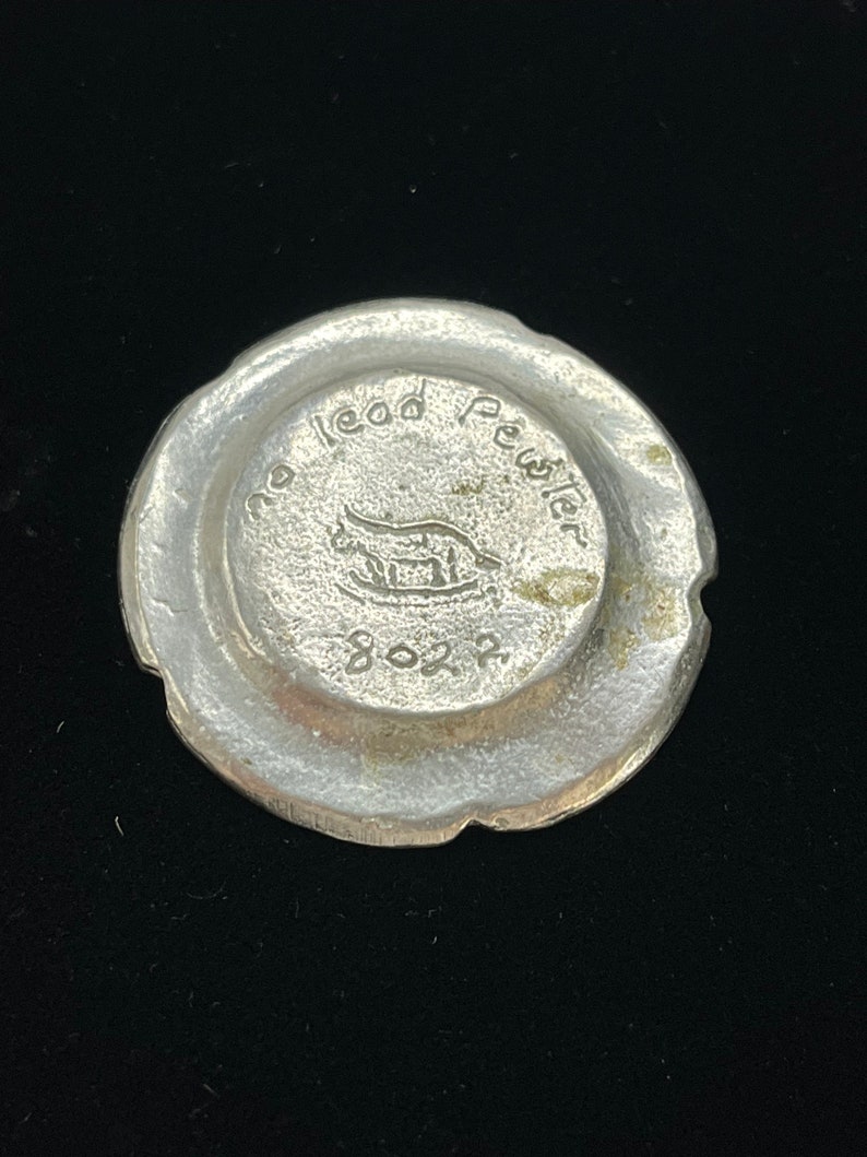 Vintage Artist Made Miniature, Pewter Plate, No Leaded Pewter . - Etsy