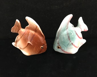 Vintage Tropical Fish Salt & Pepper Shaker Set - Etsy