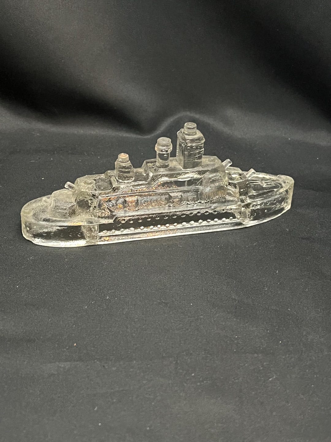 1930s Glass Candy Container, Navy Battleship. - Etsy