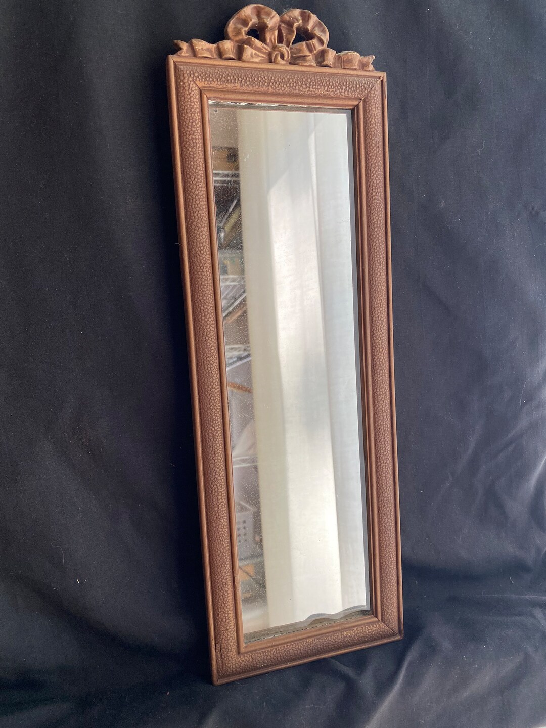 Victorian Antique Wall Mirror, Rectangle Shape Made of Wood and Plaster ...