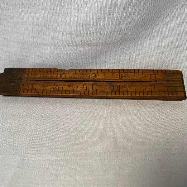 Vintage Wooden Ruler - Etsy