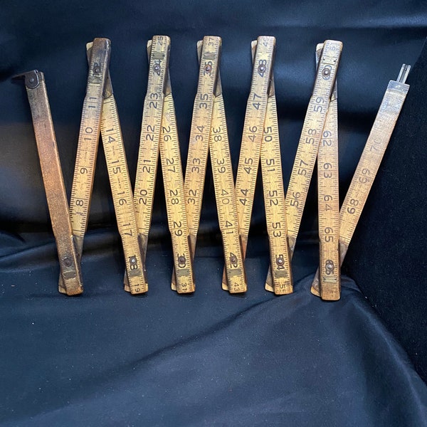 Folding Wood Ruler - Etsy