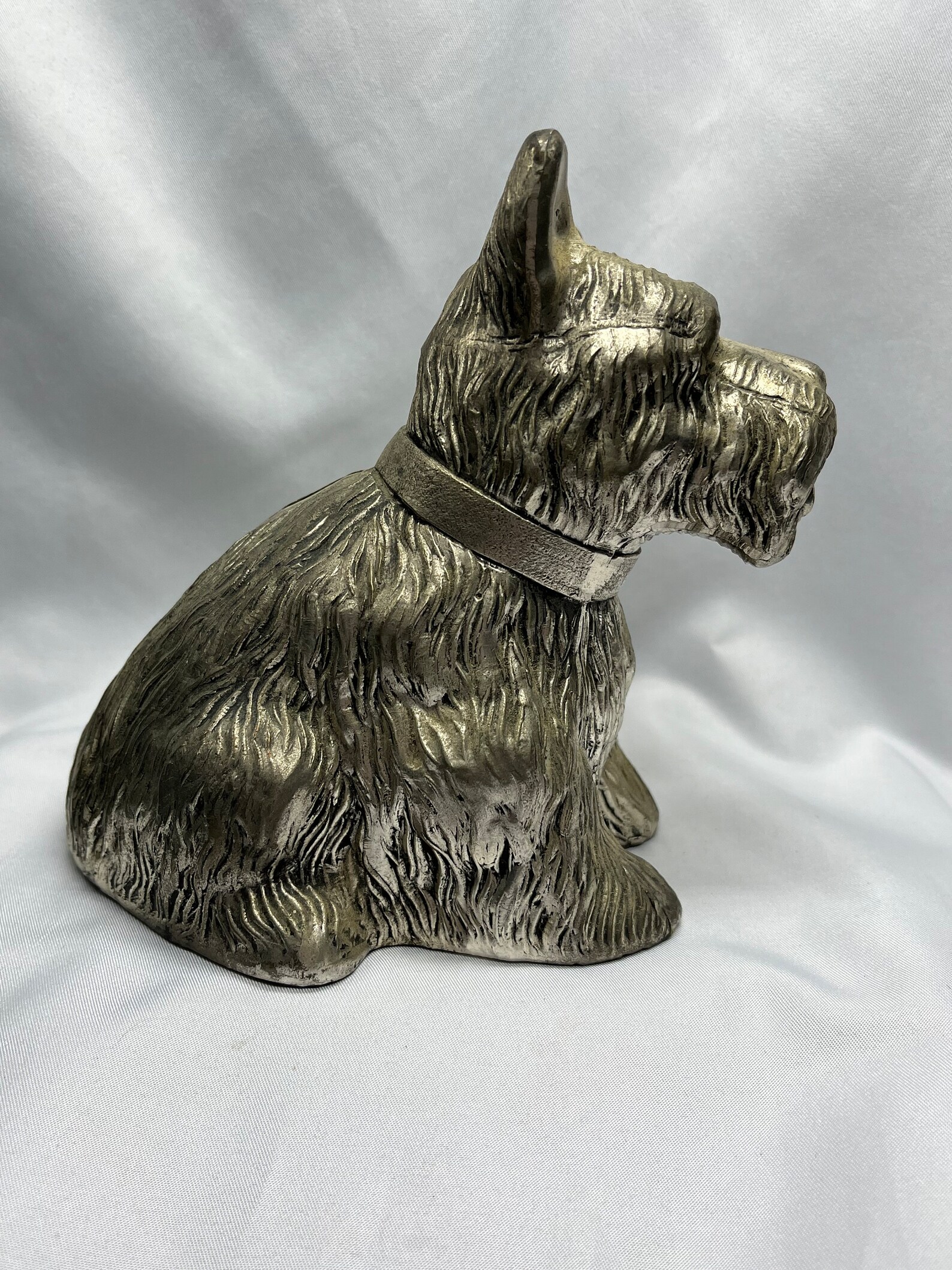 Vintage Silver Colored Metal Scotty Dog Coin Bank - Etsy
