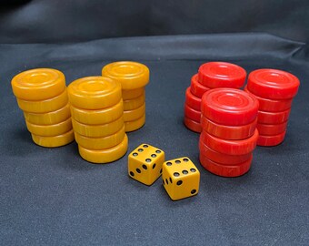 Bakelite Backgammon - Etsy