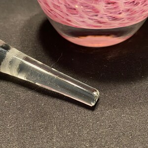 Beautiful Pink and White Fish Scale Design Art Glass Perfume Scent ...