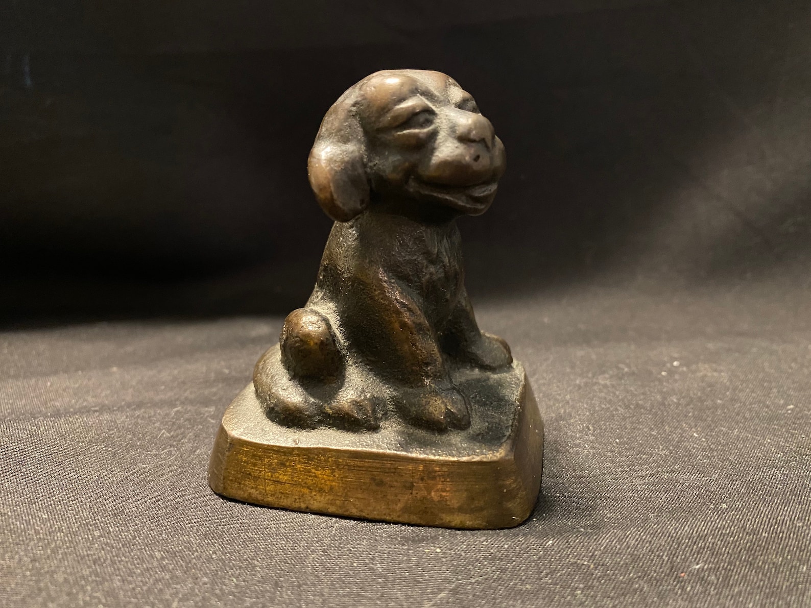 Antique Cast Iron Hubley Dog Puppy Paperweight - Etsy