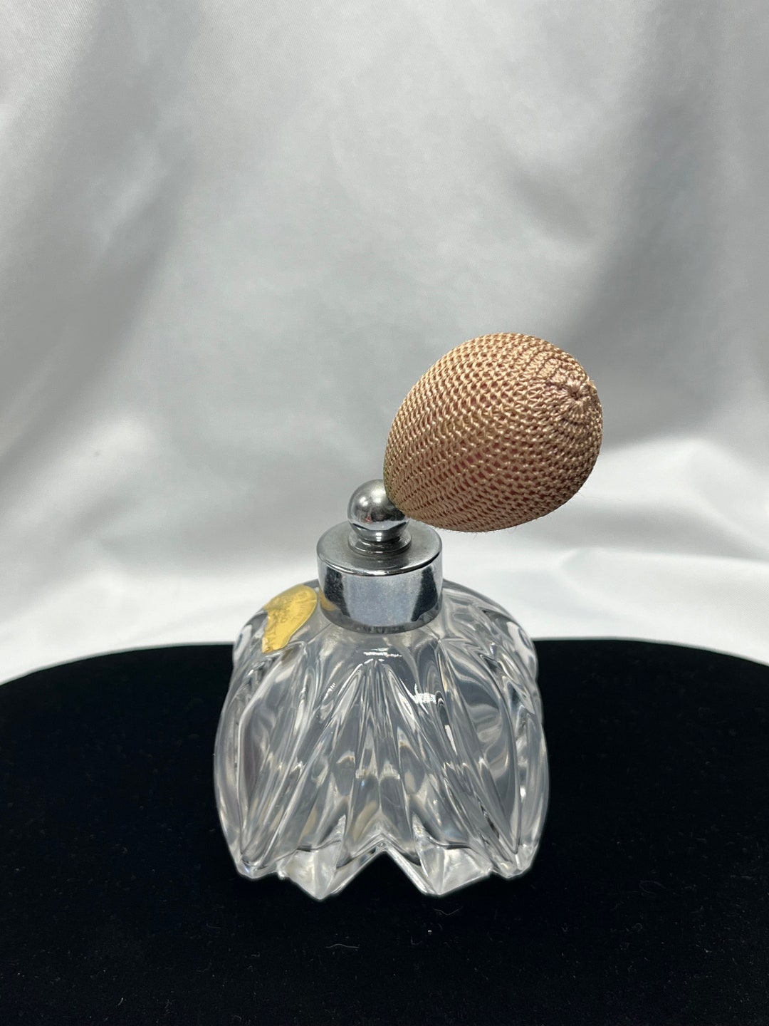Vintage 24% Lead Crystal Perfume Bottle With Atomizer. - Etsy