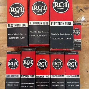 Vintage Nine RCA Electron Tubes in Original Boxes. - Etsy