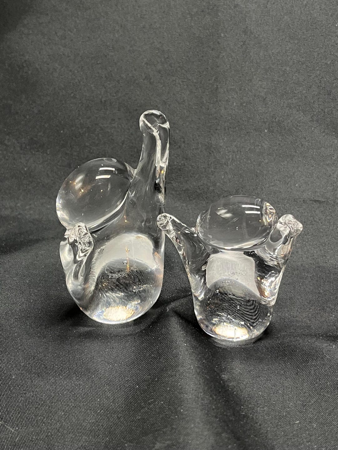 Two Clear Glass Hand Blown Human Figures. - Etsy