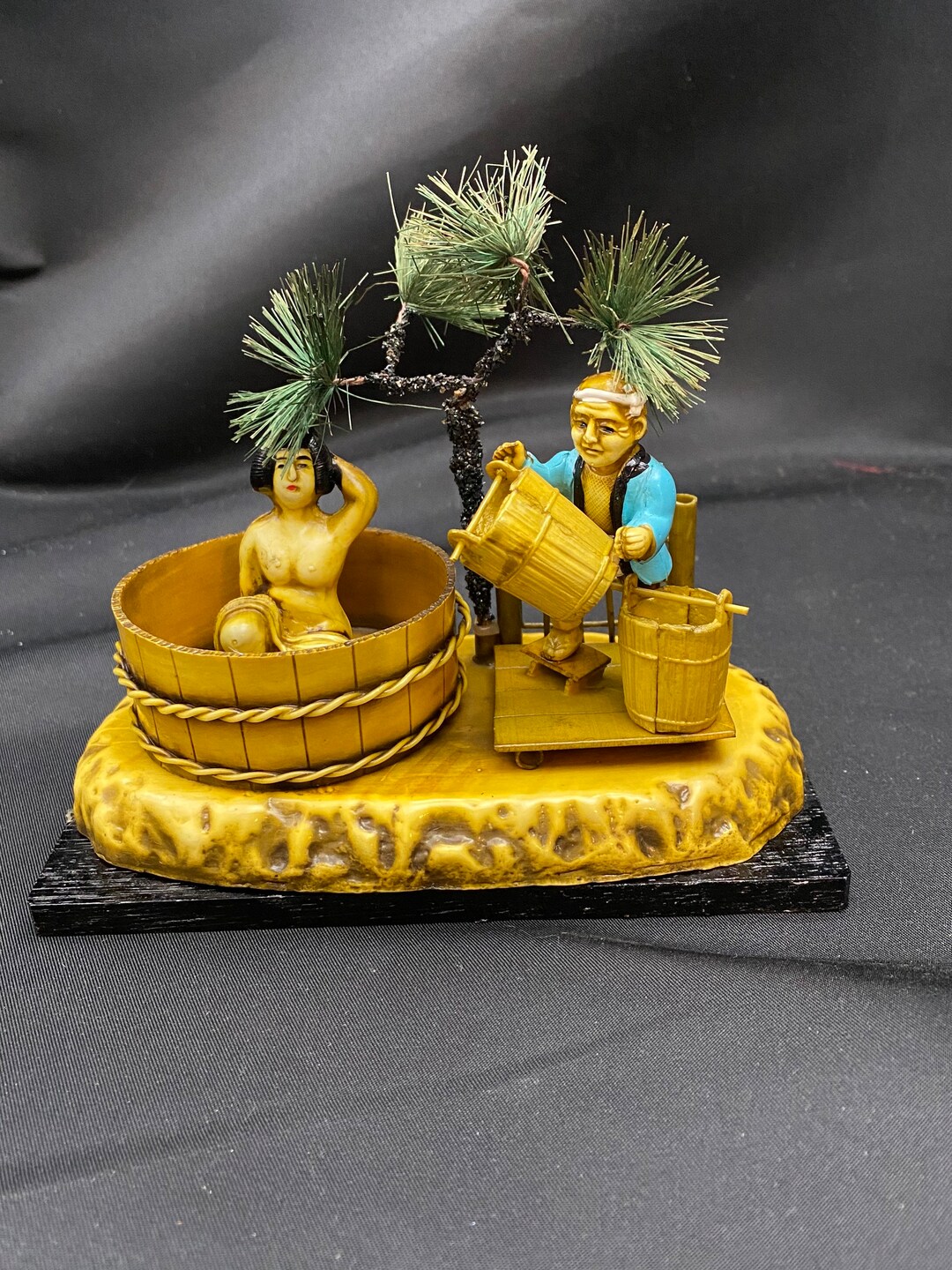 Vintage Jana Sento Bandai , Vintage Japanese Public Bath Figural Scene ...