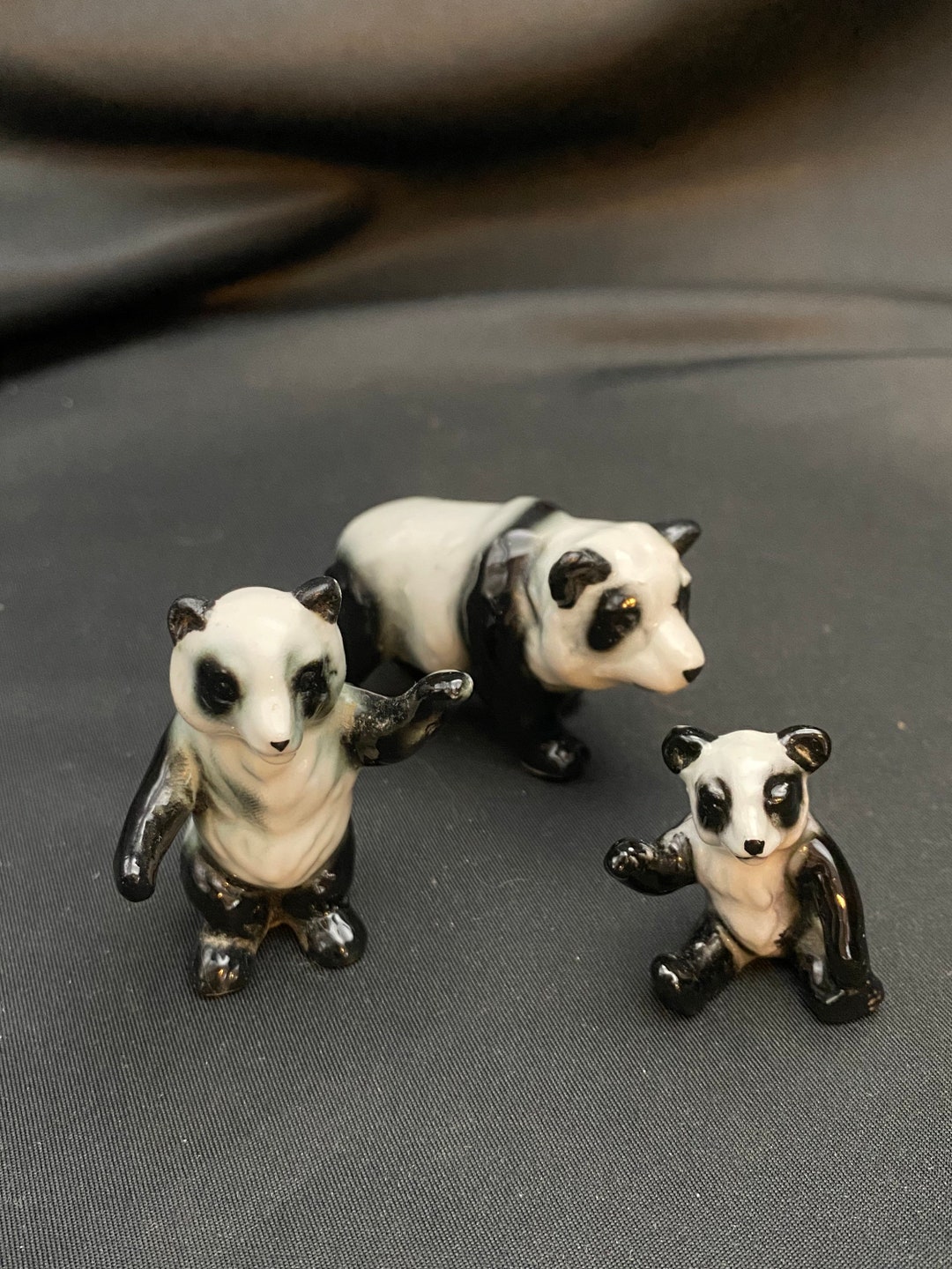Three Porcelain Panda Bears. - Etsy
