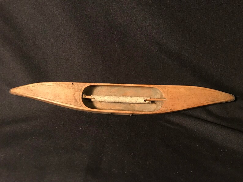 Antique loom boat shuttle weaving loom. | Etsy