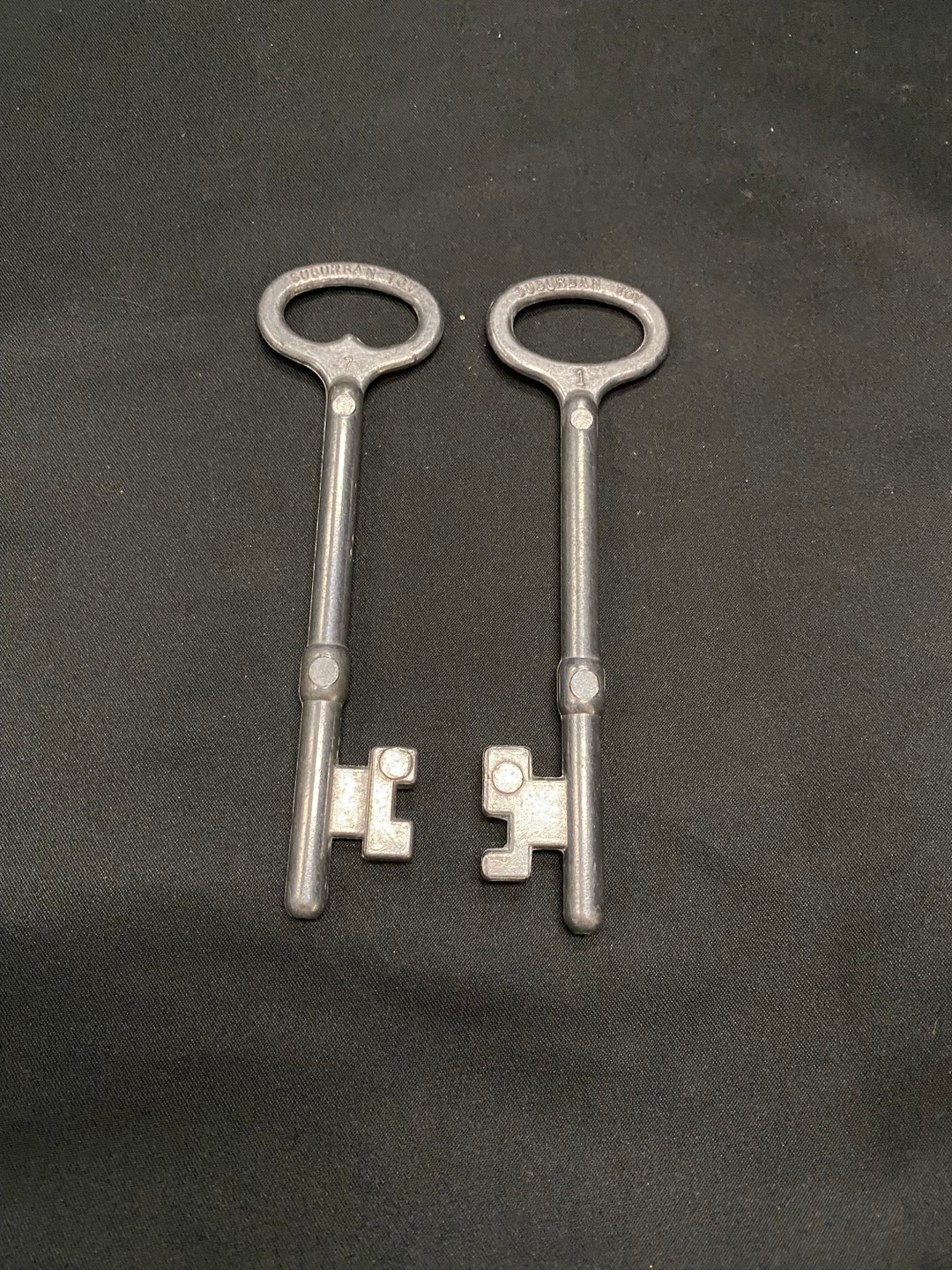 Vintage Toy Suburban Metal Jail Door Skeleton Keys - Etsy