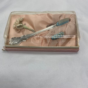 Vintage Sterling Silver Baby Toothbrush by Towel in Original Packaging ...