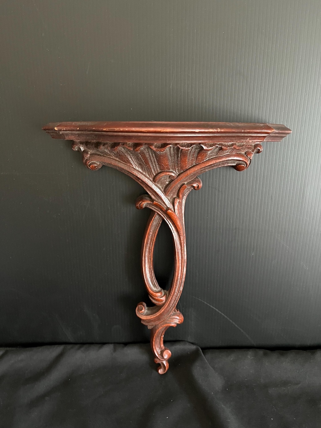 Mcm Vintage Syroco Wood Wall Shelf. - Etsy