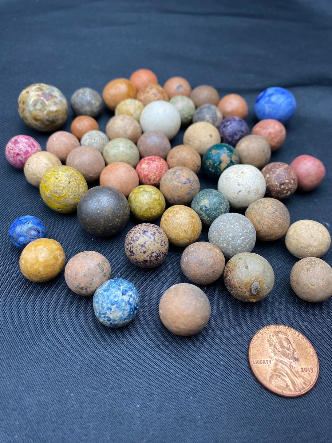 Antique Lot of Clay Marbles, Bennington Style. - Etsy