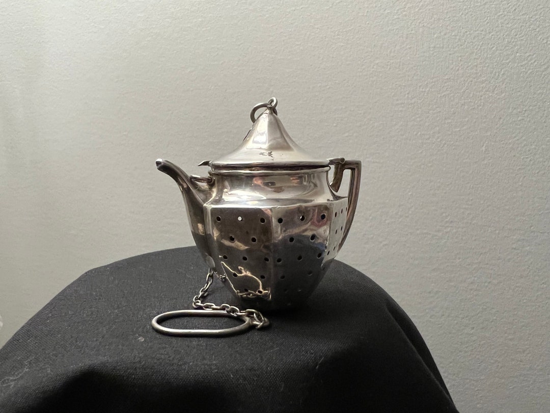 Antique Sterling Silver Figural Teapot Tea Infuser - Etsy