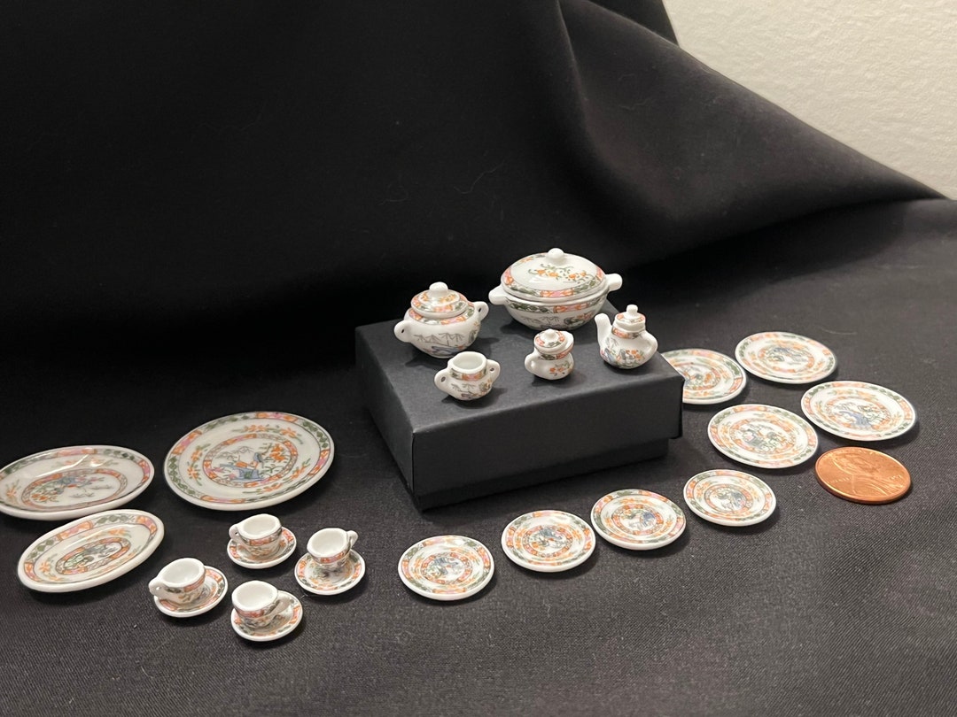 Amazing High Quality Bespaq Dollhouse Miniature 24 Piece Dining Room ...