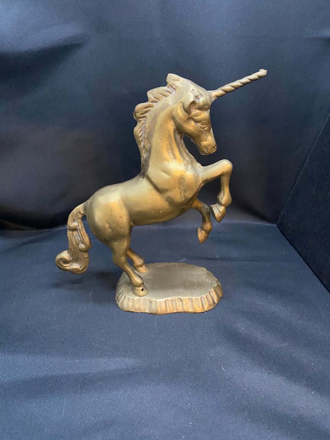 Vintage 1950s Brass Unicorn Figurine. - Etsy