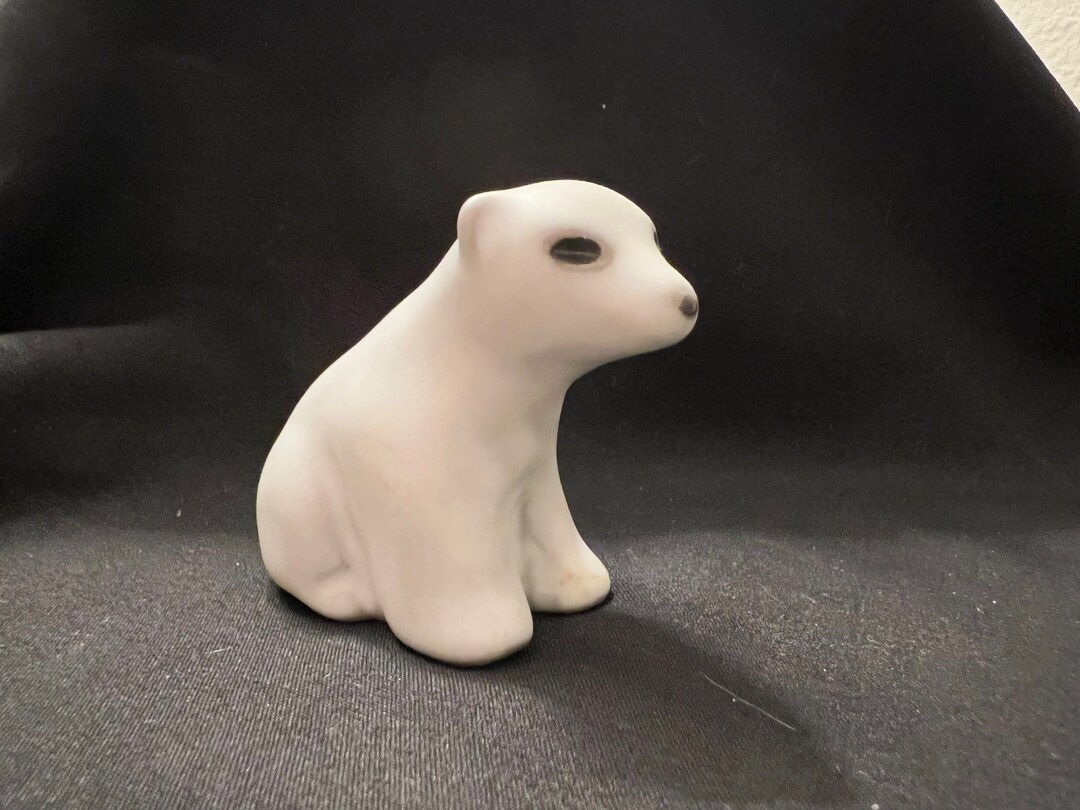 Vintage POD Studios Signed Miniature Polar Bear Figurine - Etsy