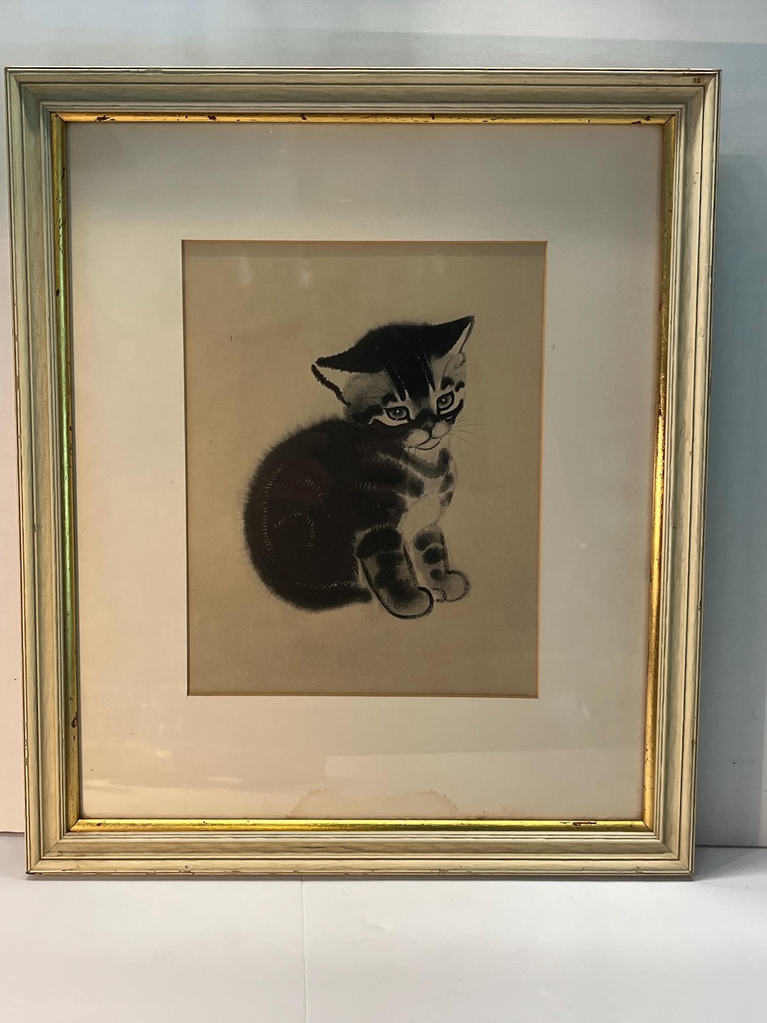 Clare Tully Newbury Kitten Lithograph Print. - Etsy