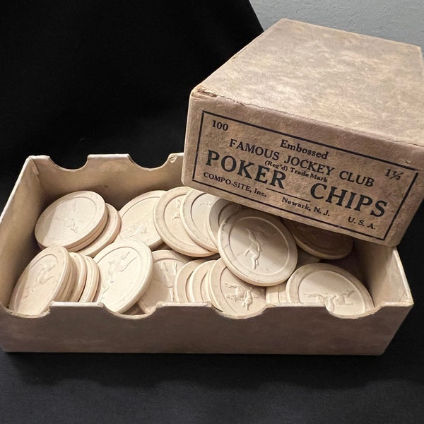 Antique Poker Chip - Etsy