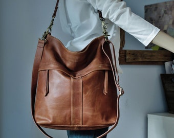 Tan Leather Bag | Etsy