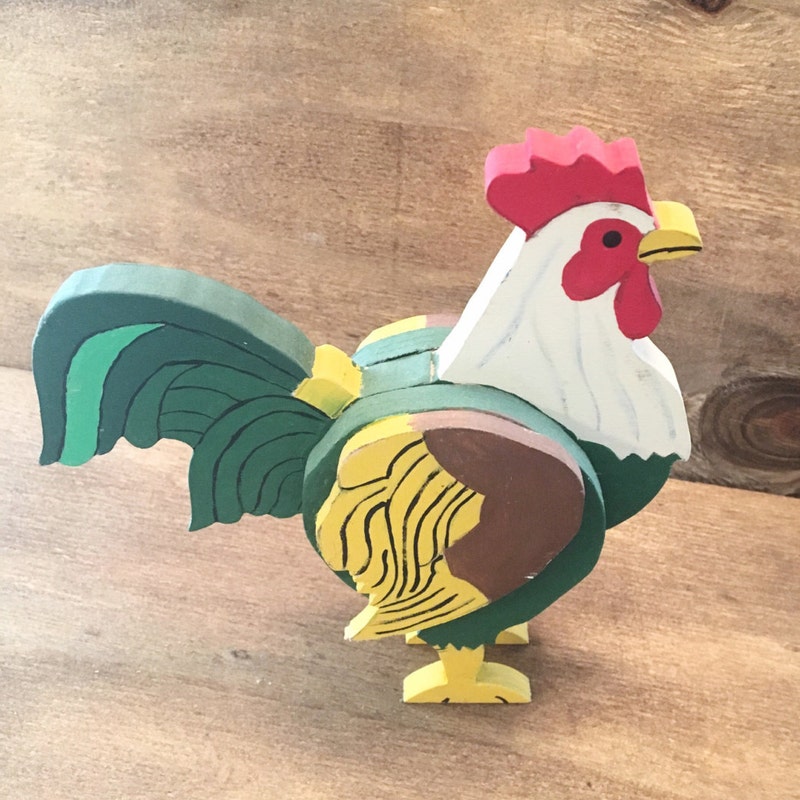 Primitive Rooster - Etsy
