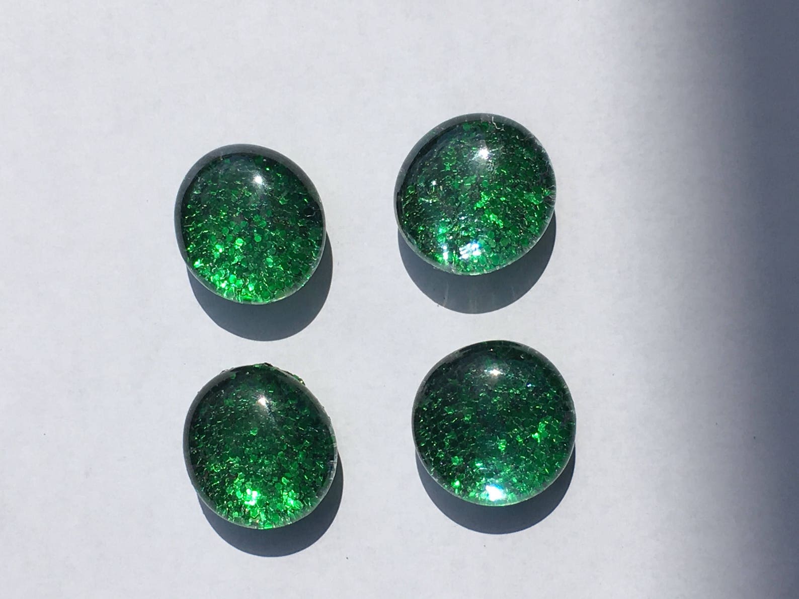 Emerald Green Sparkle Magnets - Green Glitter Magnets - Glittery Office ...