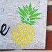 Pineapple Welcome Sign, Wooden Pineapple Welcome Sign, Handpainted ...